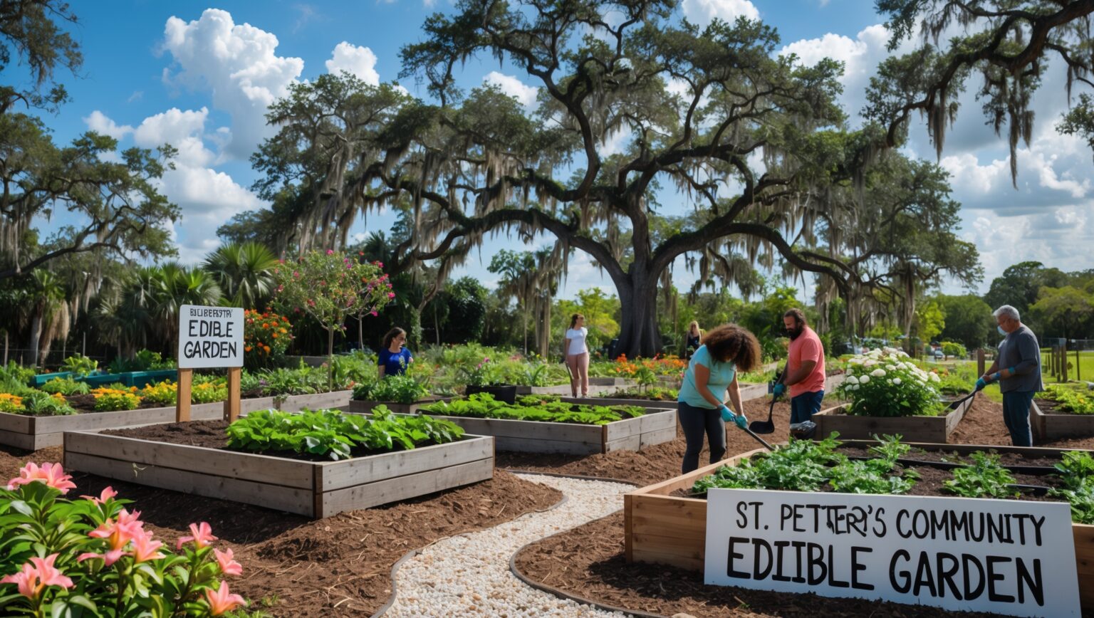 Year-Round Maintenance for St. Pete Community Edible Gardens
